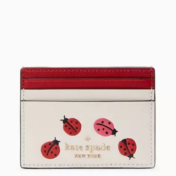 kate spade | Bags | Kate Spade Ladybug Card Case Collectible Nwot ...